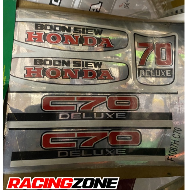 Honda C70 Chrome Sticker Deluxe | Shopee Malaysia