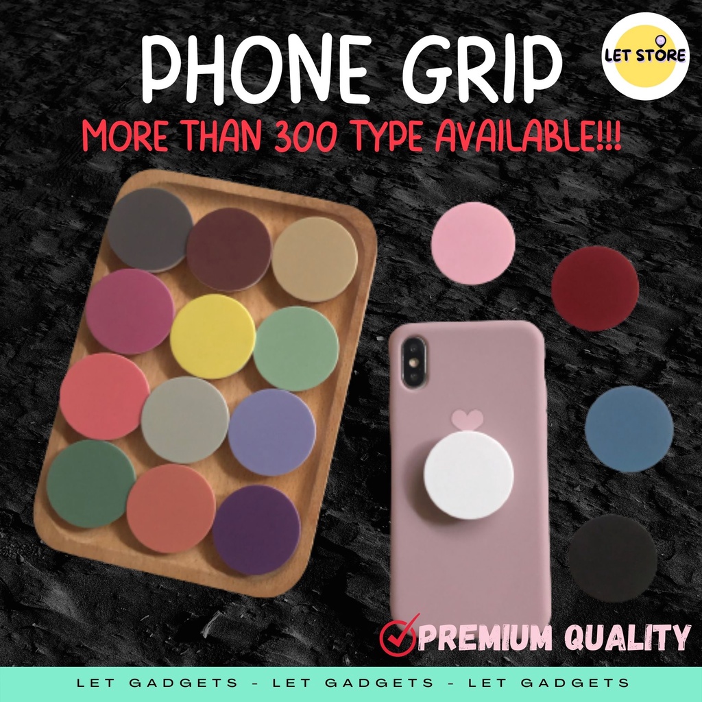 Phone Grip Phone Holder Circle Plain Simple Phone Airbag Holder Stand ...