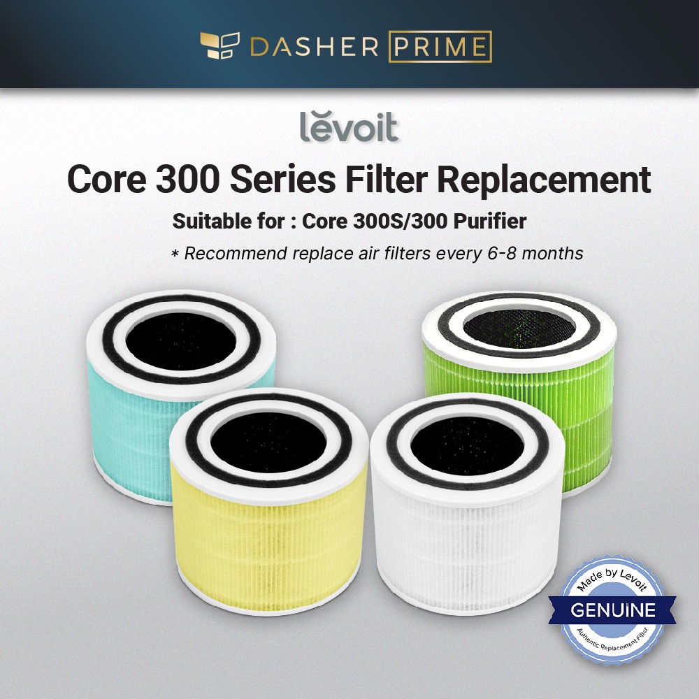 Levoit Core 300/300S Core True HEPA 3-Stage Replacement Filter Original ...
