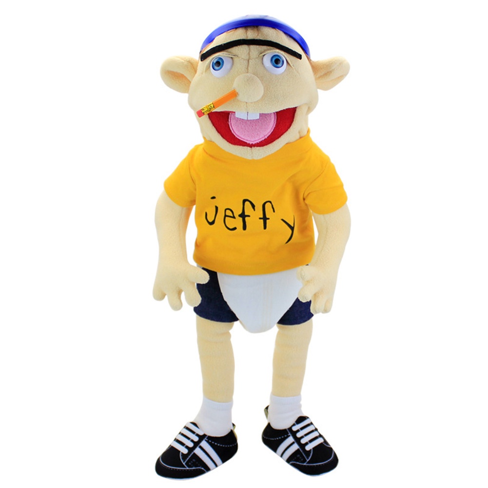 60cm Large Funny Jeffy Boy Hand Puppet Children For Huggy Wuggy Plush ...