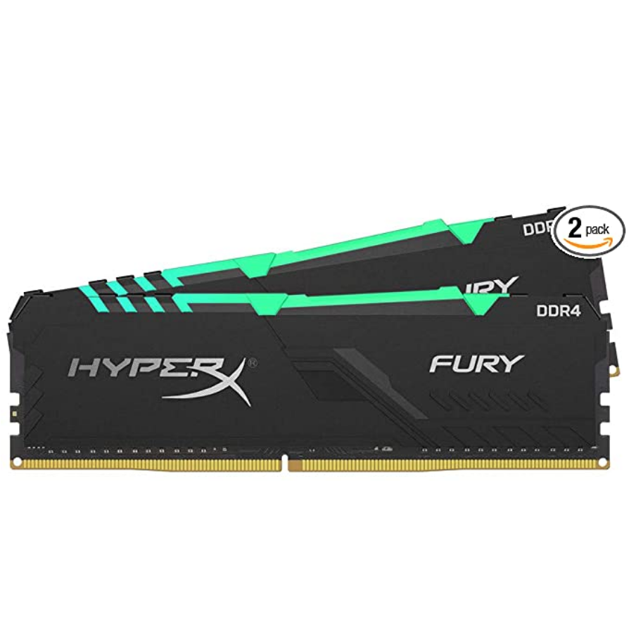 HYPERX FURY RGB 16GB (2x8GB) DDR4 3200MHz MEMORY (HX432C16FB3AK2/16 ...