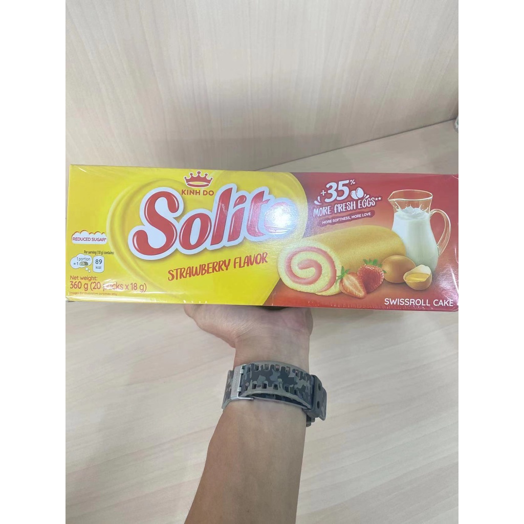 Banh Bong Lan Cuon Solite Kinh Do Pancakes Rolled With Cream 360g - 2 ...