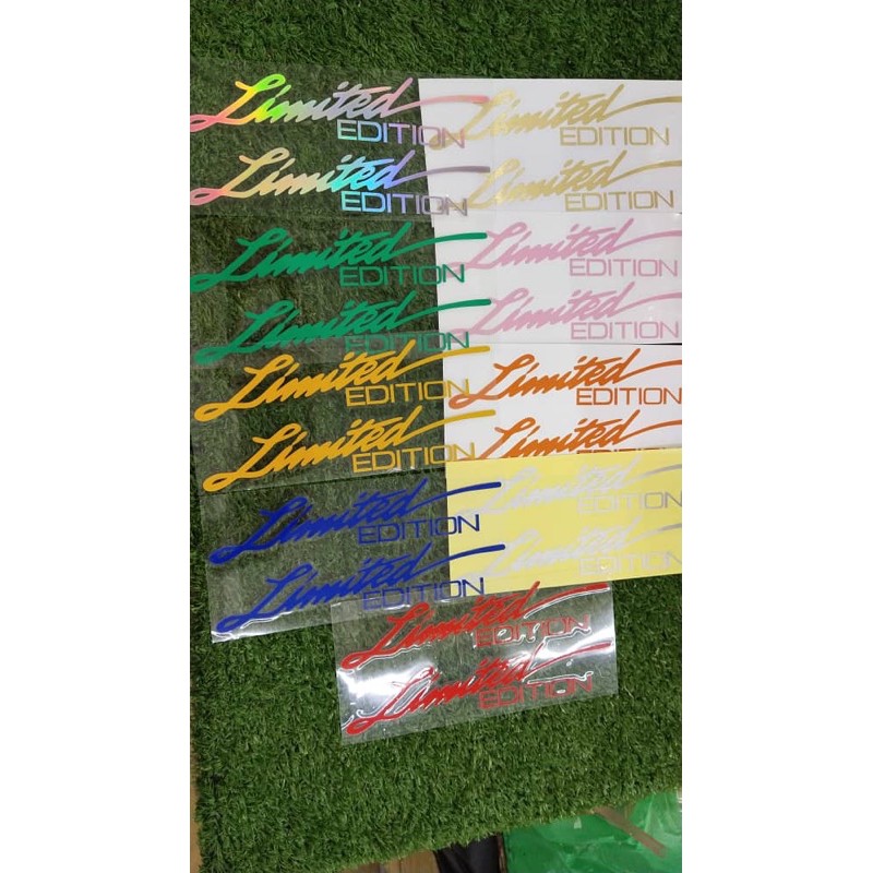 Sticker Reflector Limited Edition Wording (2pcs 1set) | Shopee Malaysia