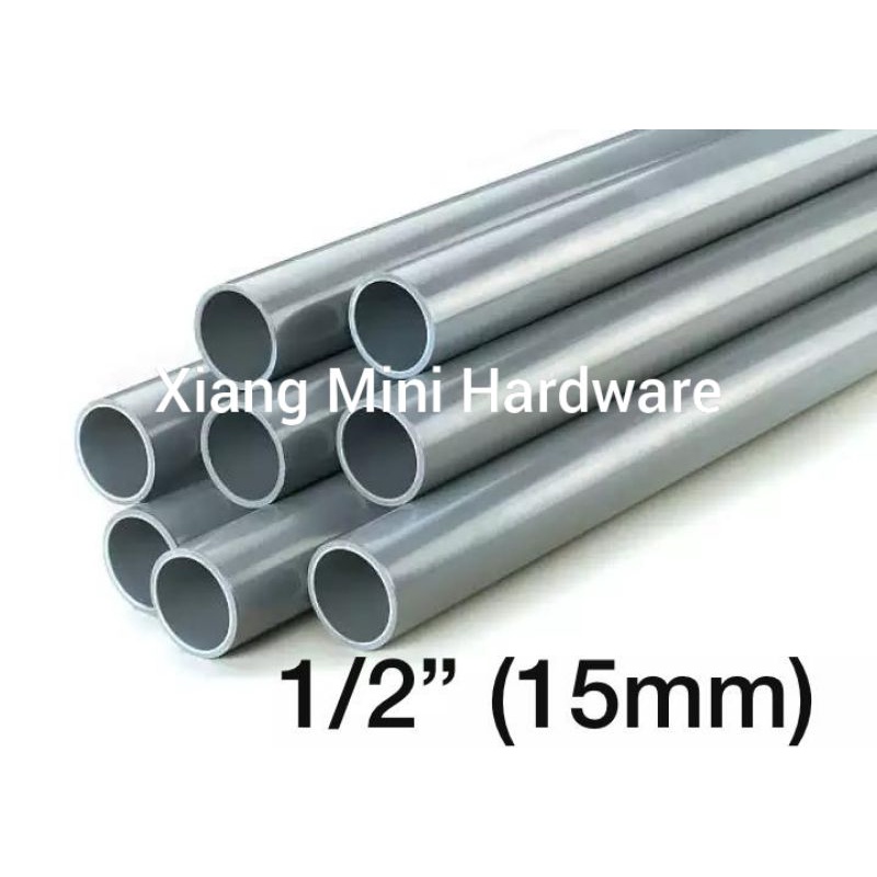 1/2" 15MM / 3/4 " 20 MM ( 1 Feet) PVC PIPE CLASS E (PN 15) M/S SIRIM APPROVAL TEBAL- STANDARD ...