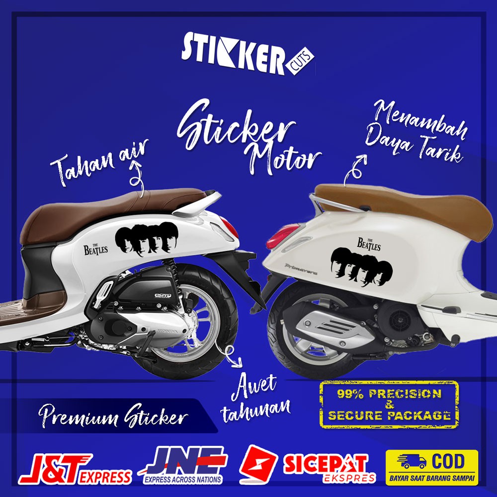 Vespa SCOOPY LOGO THE BEATLES Motorcycle Sticker | Shopee Malaysia