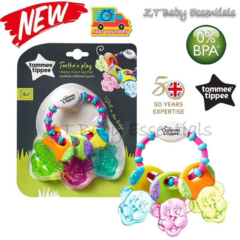 Tommee Tippee Teethe n Play Waterfilled Key Teether & Toy | Shopee Malaysia