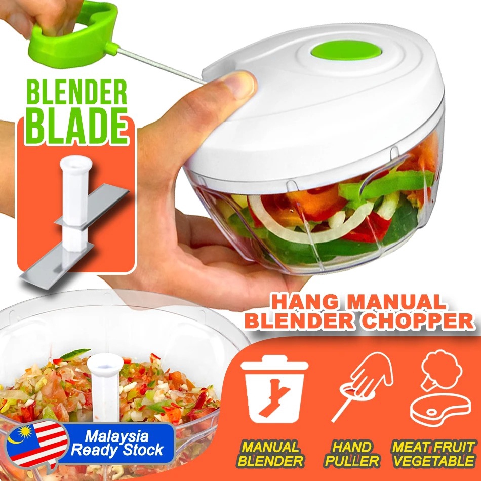 Tollo_regina Multifunctional Hand Manual Pull Blender Speed Chopper ...