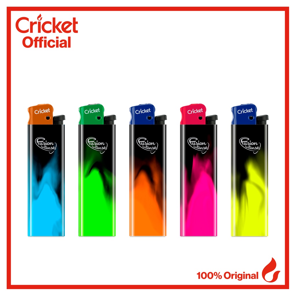 Cricket Lighters Fusion Intense Series (5 Pcs) | Shopee Malaysia