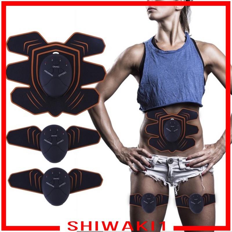 [shiwakiffMY] Ab Abs Simulator Belt Muscle Toner Abdomen Burner Body ...