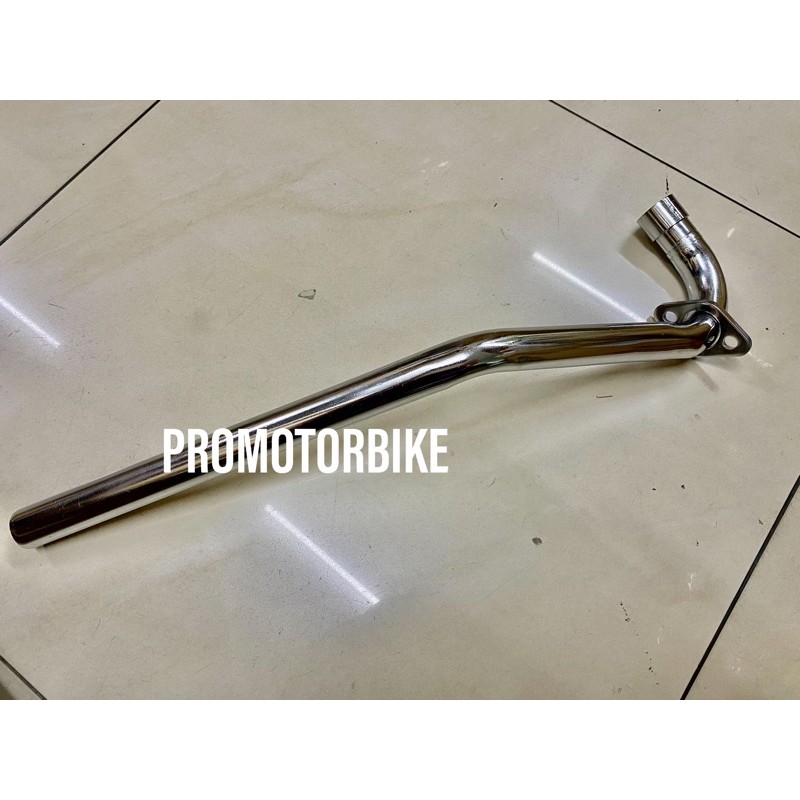 HONDA WAVE125 W125 RACING FRONT PIPE MUFFLER CHROME ( MANIFOLD ) 28MM ...