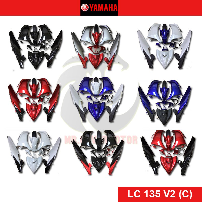 [READY STOCK!!!] YAMAHA 135LC V2 WHOLE SET COLOUR PART / BODY COVER SET ...