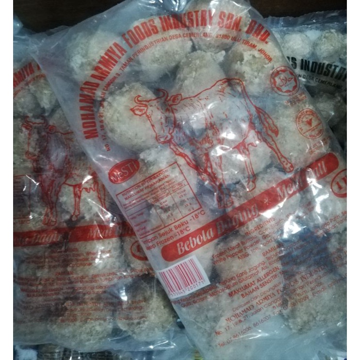 HOT ITERM 💥 BEBOLA DAGING BAKSO MEATBALL FROZEN 1KG READY STOCK HALAL ...