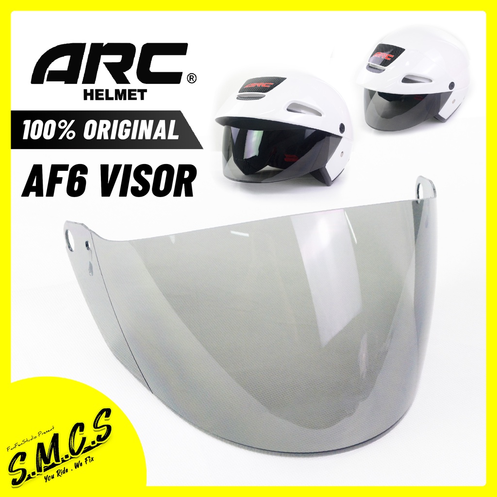 ARC Steng AF6 Starwar Design New Black Visor 2/3 Half Cut Helmet (100% ...