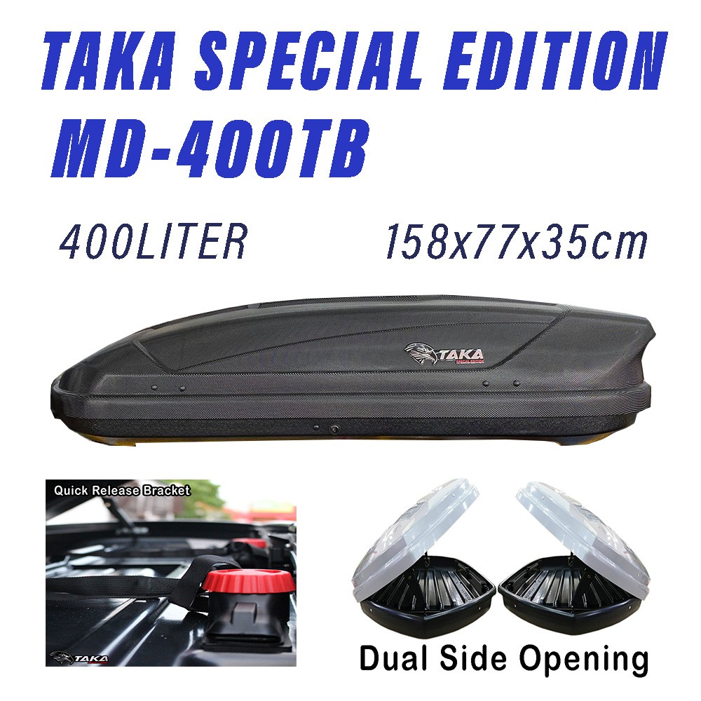 Taka Roofbox Carbon Look Md-400TB Slim Design | Shopee Malaysia