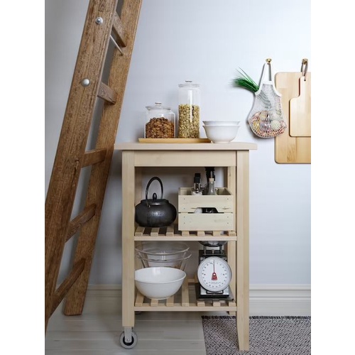 「Ready Stock」BEKVAM Kitchen Rack Water Filter Rack Trolley Side Table ...