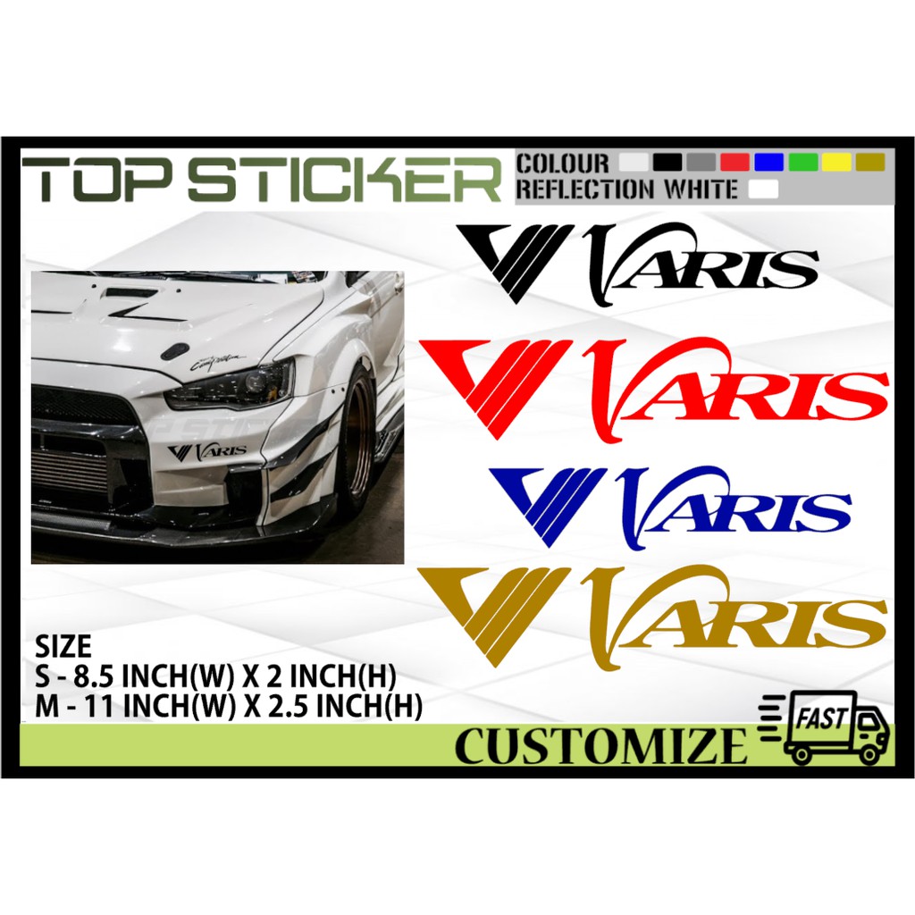 VARIS LOGO CAR STICKER MYVI AXIA ALZA BEZZA SAGA EXORA PERSONA VIOS ...