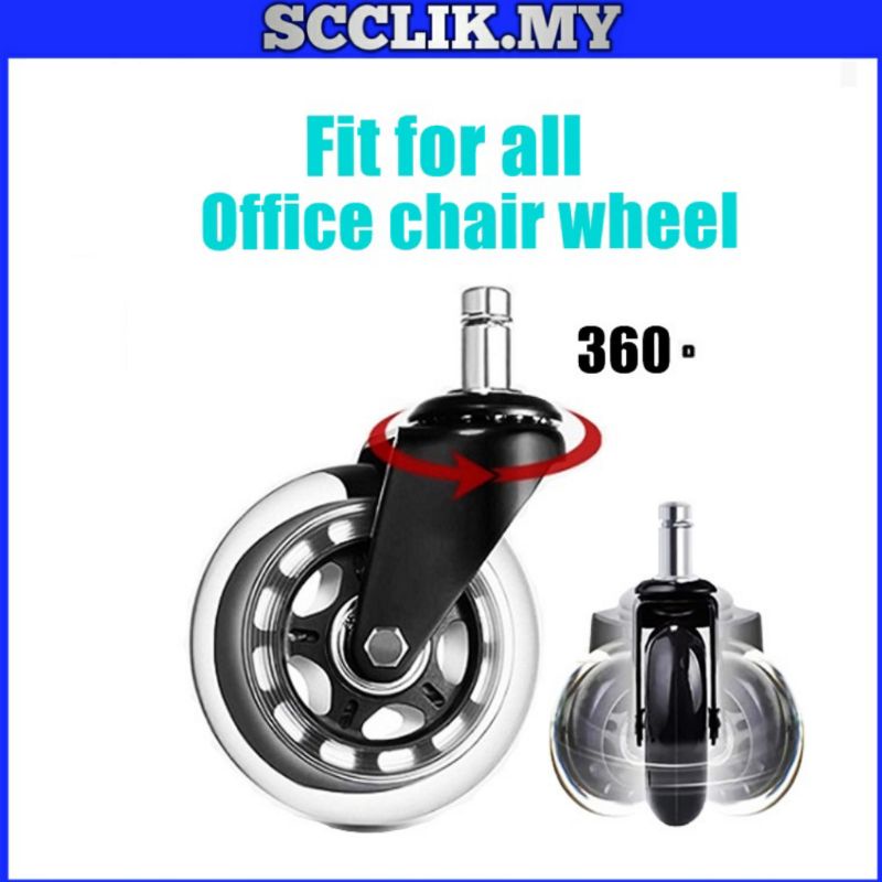 Roda Kerusi Pejabat, Office Chair Wheel, Office Chair Roller, Chair ...