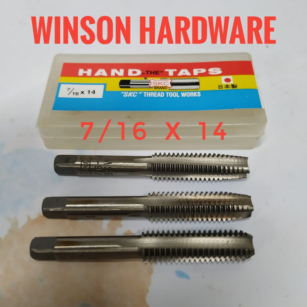 MATA Skc Handtap 7/16x14 BSW | Hand Taps Eye Tap 7/16 x 14 SKC | Shopee ...