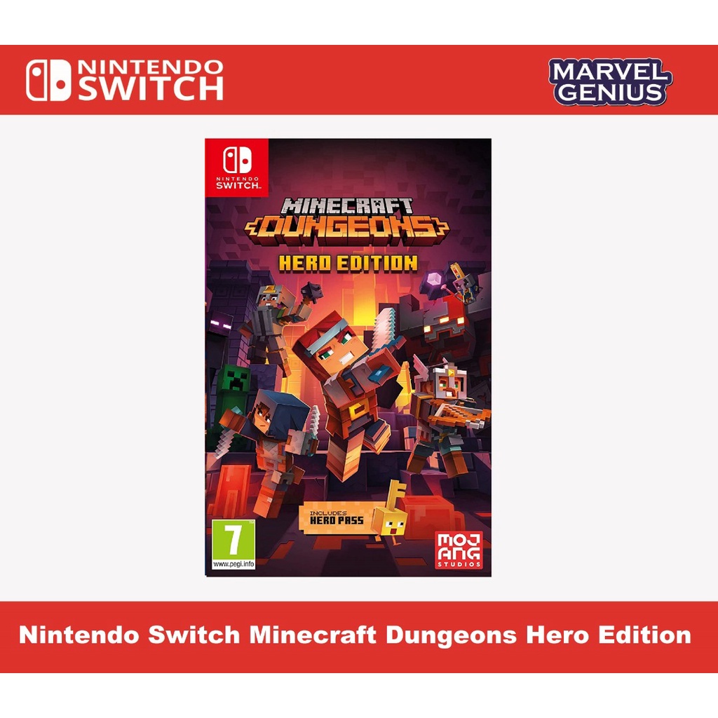 NSW NS Nintendo Switch GAME Minecraft Dungeons Hero Edition / ULTIMATE ...