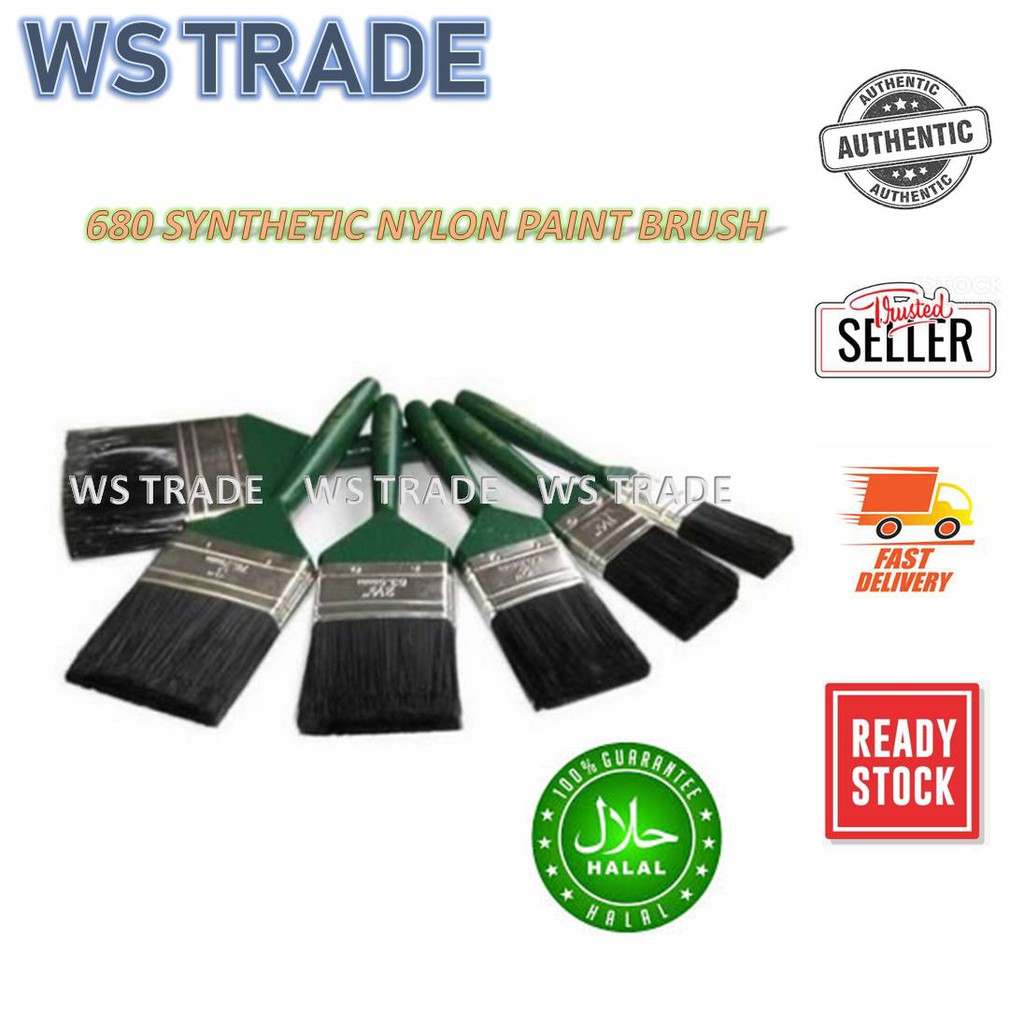 Marini MH 680 / 086 Nylon Paint Brush / Berus Cat Nylon (100% Halal) | Shopee Malaysia