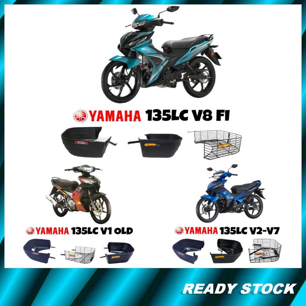 YAMAHA 135LC V1-V7/135LC Fi V8 Year 2022 PVC Bakul Motorcycle/Besi ...