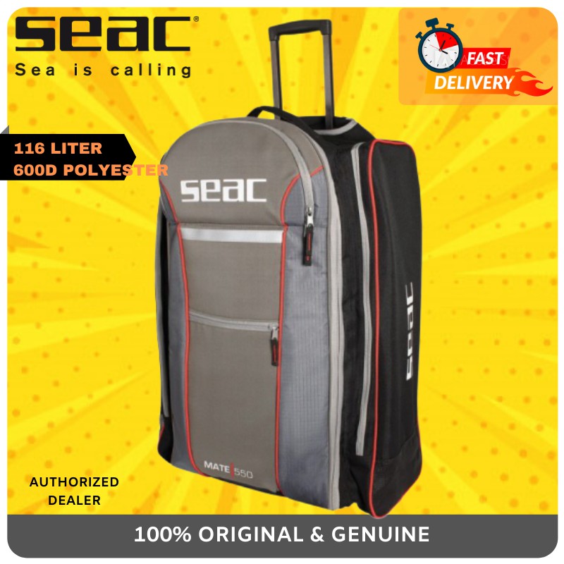 SEAC SUB MATE 550 HD TROLLEY SCUBA DIVING TRAVEL BAG | Shopee Malaysia