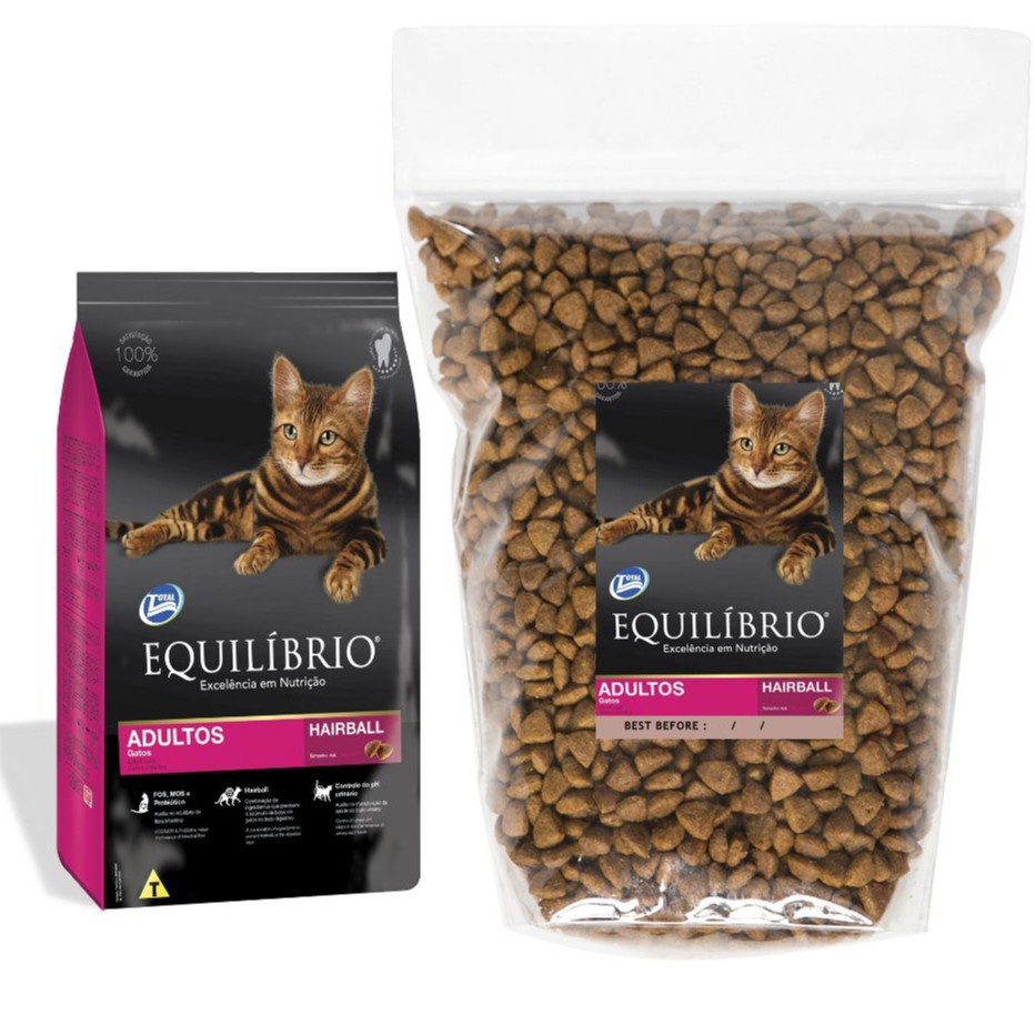 EQUILIBRIO CAT FOOD ADULT HAIRBALL REPACK 1KG | Shopee Malaysia