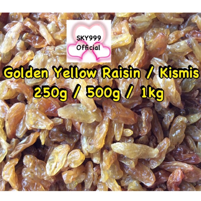 Zabib Golden Yellow Raisin / Kismis (250g / 500g / 1kg) | Shopee Malaysia