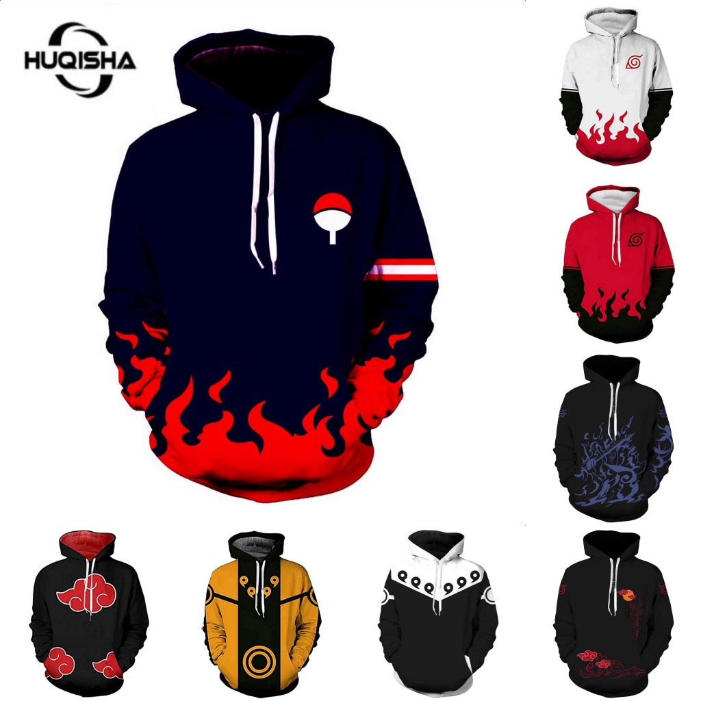 Akatsuki 3D Hoodie Unisex Classic Casual Naruto Jacket Uchiha Itachi ...