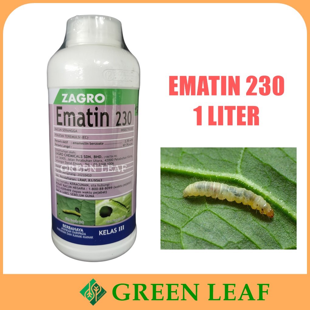 Ematin 230 1L Racun Emamectin Benzoate Serangga Ulat | Shopee Malaysia