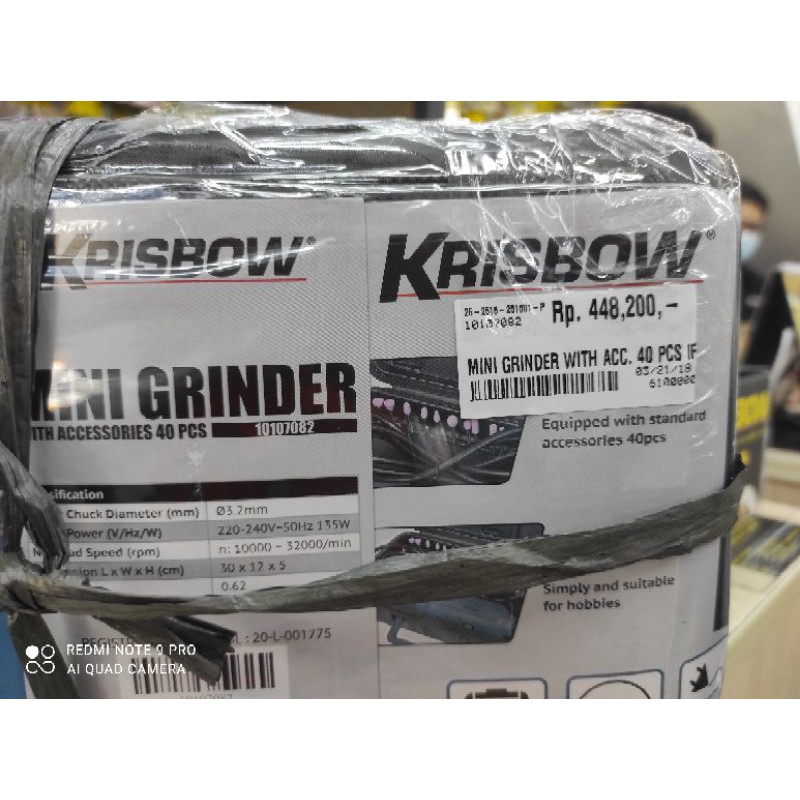 Krisbow Mini Grinder 10107082 40pcs KRISBOW ORIGINAL With Accessories ...