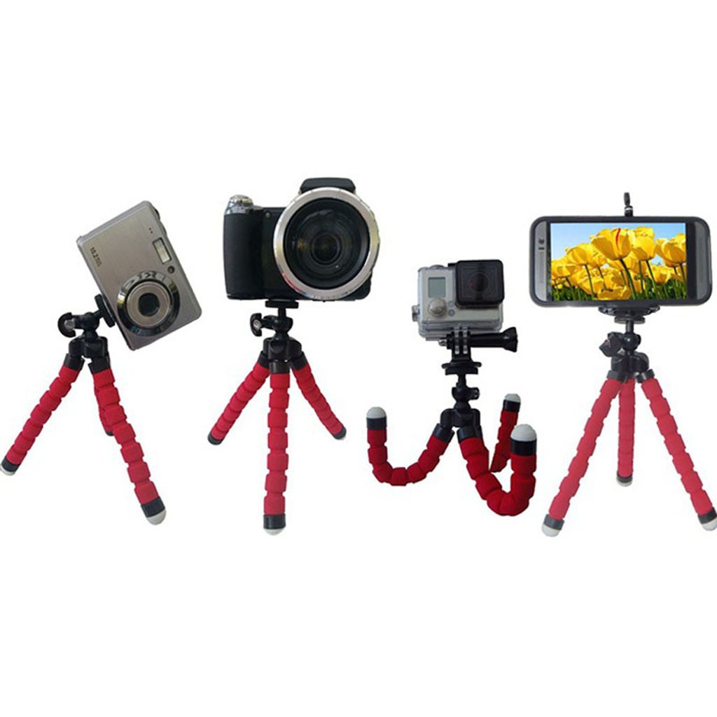 Camera Stand Phone Holder Flexible Octopus Tripod Bracket Stand Mount ...