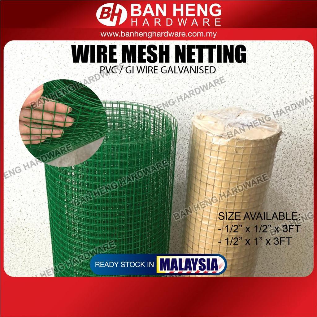 [SELL BY FT] Galvanised Welded Wire Mesh/ Metal Wire Mesh / Dawai Hijau ...