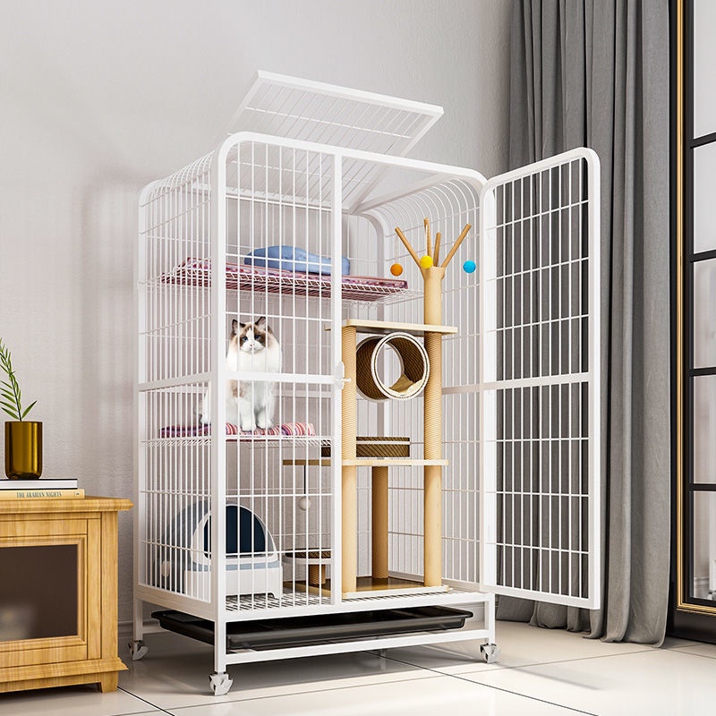 Cat Cage Super Large Free Space Villa Home Indoor With Toilet ...