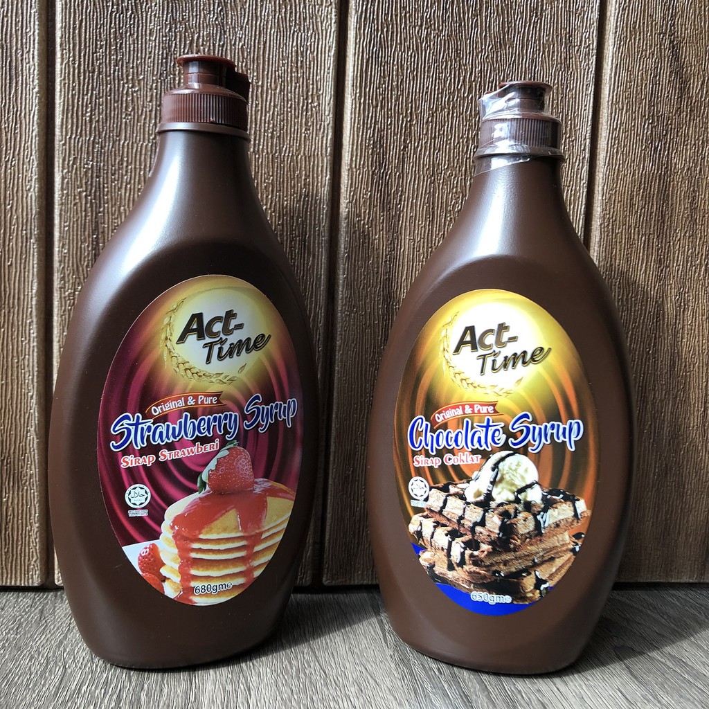 Act Time Chocolate Syrup / Strawberry Syrup / Caramel Syrup Coco Sirap ...