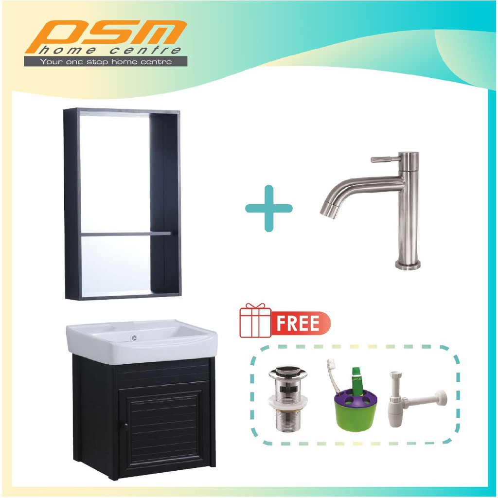 Aluminium Water Proof Bathroom Basin Cabinet With Bathroom Mirror And ...