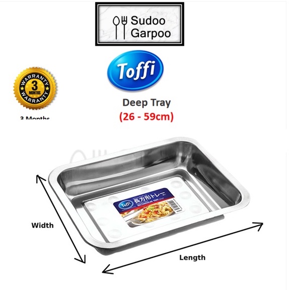 Toffi Dulang Besi Dalam Keluli Tahan Karat Stainless Steel Deep ...