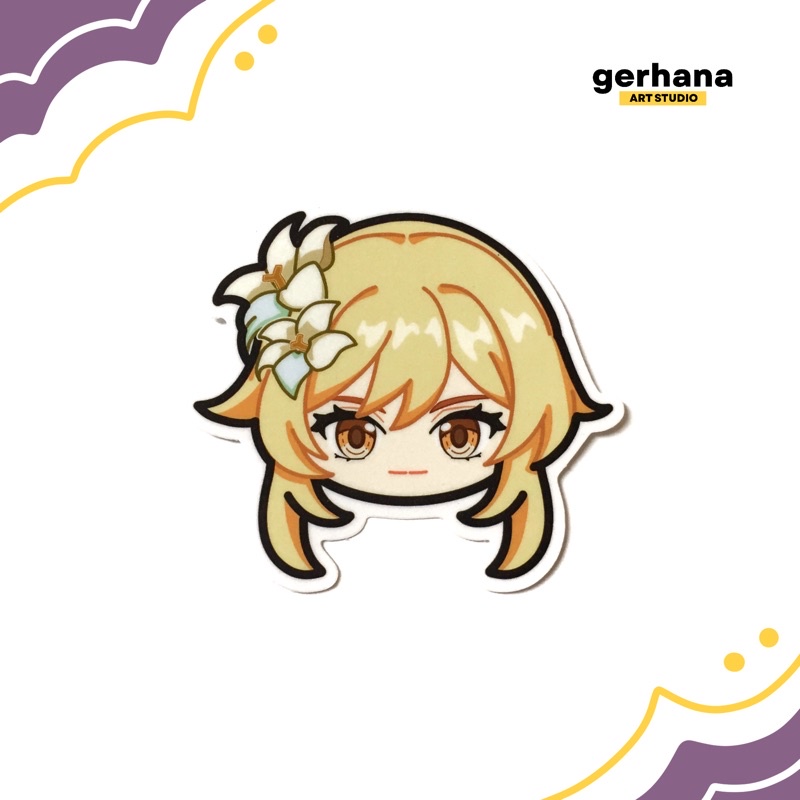 Genshin Impact Chibi Sticker | Noelle Klee Jean Lumine Yanfei | Shopee ...