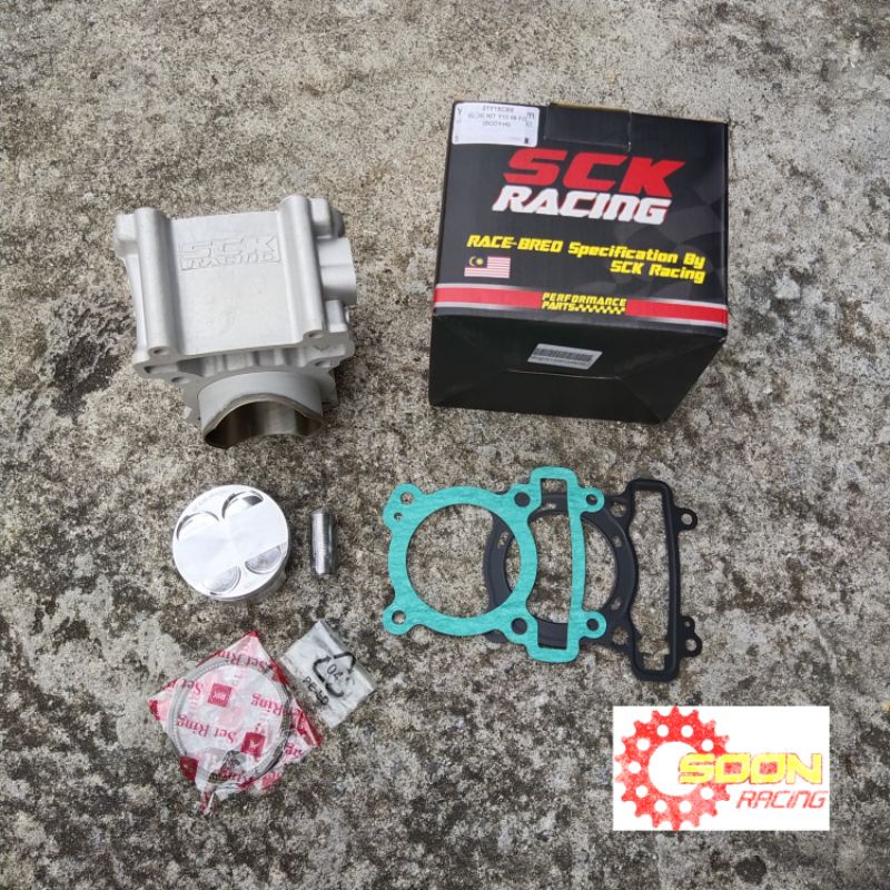 LC Y15 BLOCK SCK RACING 65MM 66MM BODY +6MM LONG SLEEVE +6MM YAMAHA ...