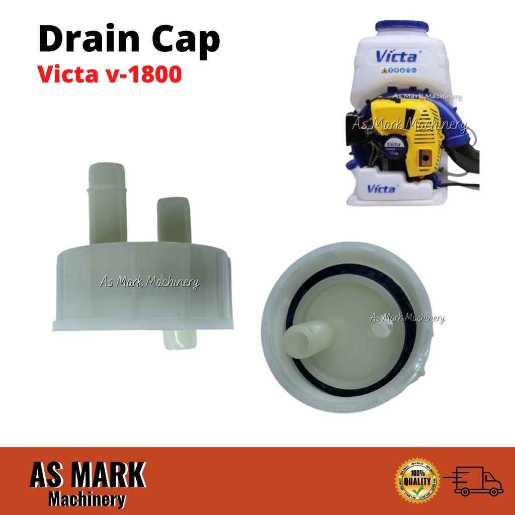 Victa V-1800 Drain Cap Giant Steel Power Mist Blower Mist Duster Pipe ...