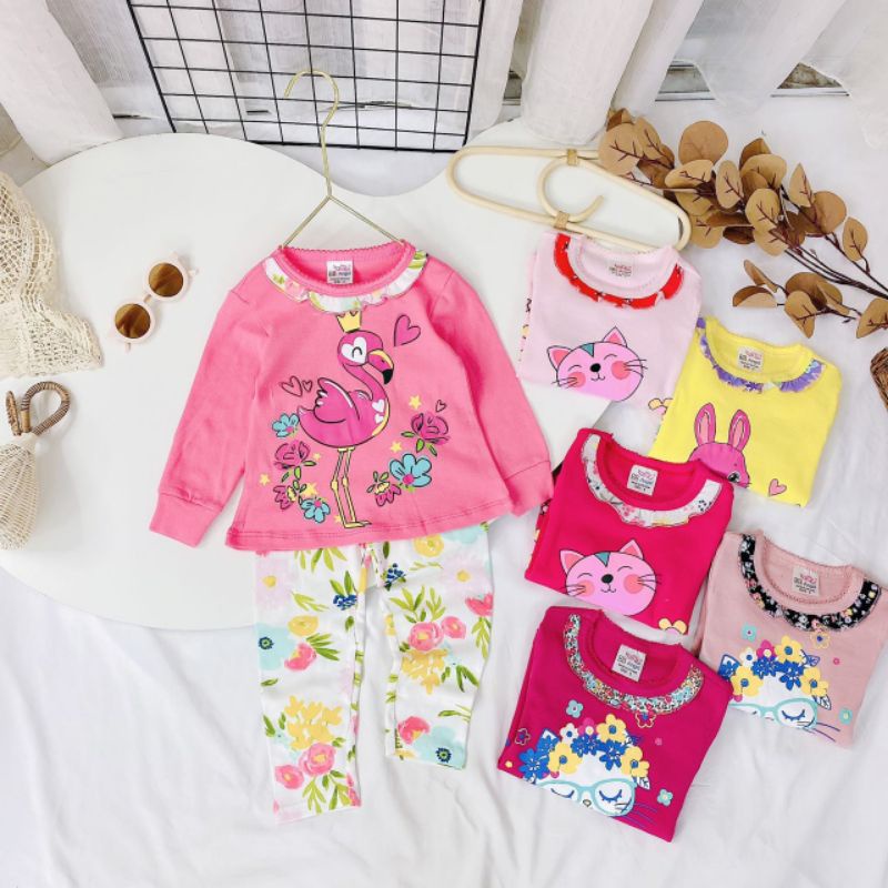 🔥🔥 HOT ITEM ‼️BIG KIDS FLAMINGO PINK PYJAMAS FOR GIRLS 🔥🔥 | Shopee Malaysia