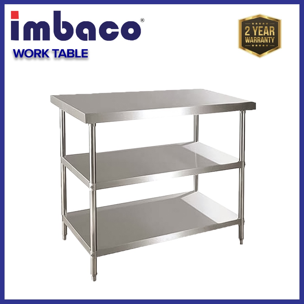 IMBACO 3 Deck Stainless Steel 304 Work Table WST-0963 (900x600mm ...