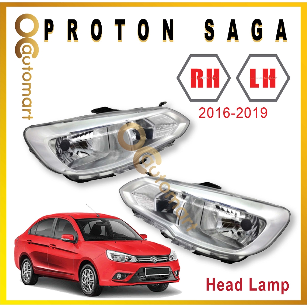 PROTON SAGA VVT 2016 - 2019 HEAD LAMP LIGHT | Shopee Malaysia