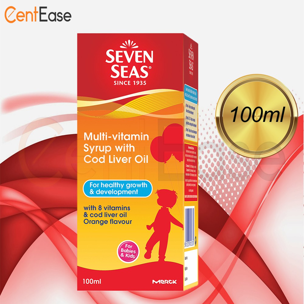 Seven Seas Kids Multivitamin Syrup With Cod Liver Oil 100ml (Exp: Feb ...