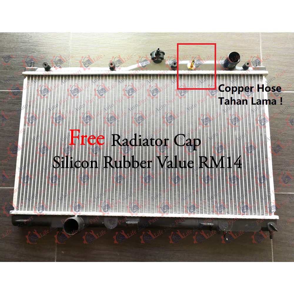 Proton Exora Turbo Bold Radiator 2 Row 26mm AT/MT -Free Cap | Shopee ...