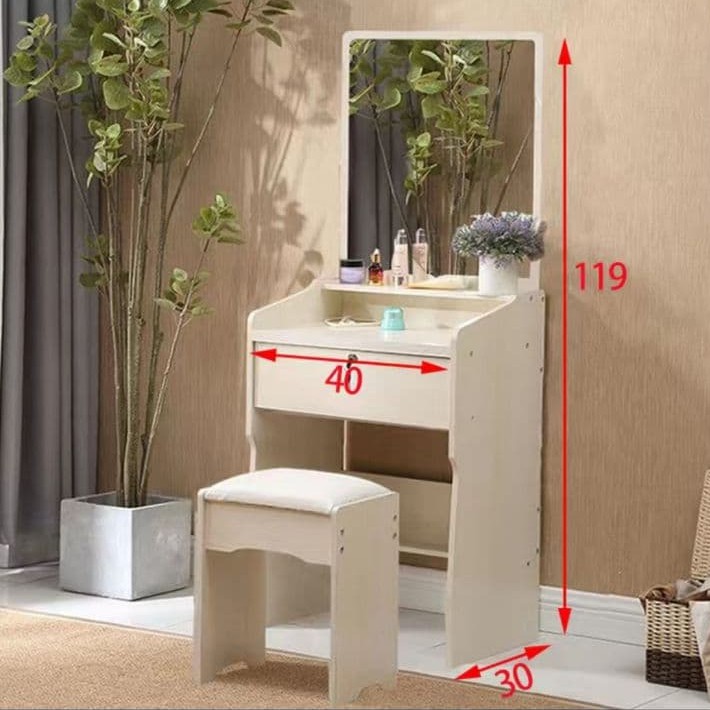 Small Apartment Makeup Table Dressing Table/READY STOCK WOOD DRESSING ...