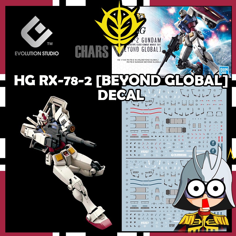 EVO DECAL HG RX-78-2 BEYOND GLOBAL DECAL | Shopee Malaysia