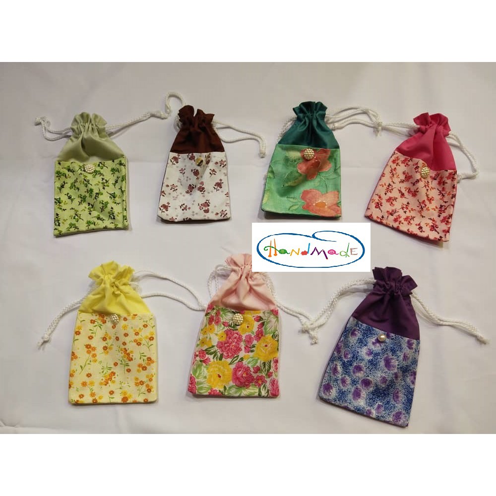 Handmade Pouch Bag Uncang Sweet Floral Multipurpose suitable for ...