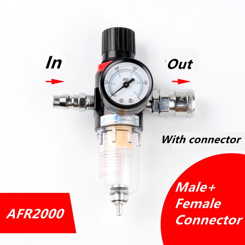 New AFR-2000 Pneumatic Filter Air Treatment Unit Pressure Regulator ...