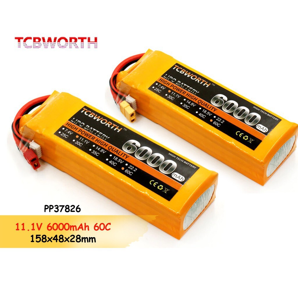 TCBWorth TCB Lipo Battery High Power Quality Tech 1500mAh-6000mAh RC 7.4V 11.1V 14.8V 22.2V 40C ...